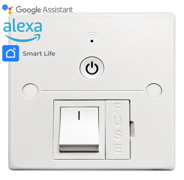WiFi Fused Spur Connection Unit 13A White Smart Switch App Control for ...
