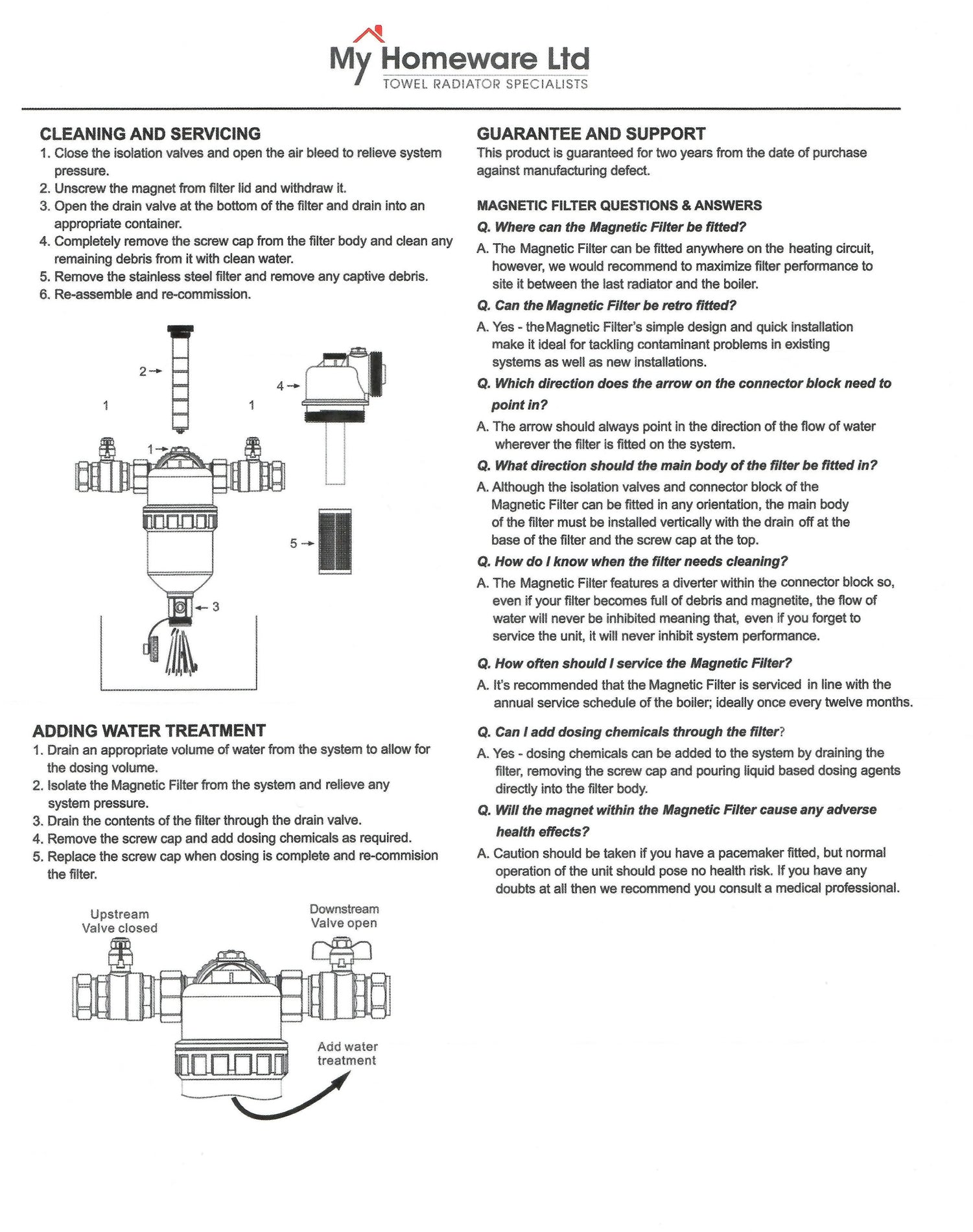 Inline Magnetic Filter For Boiler - Central Heating - 22mm – Myhomeware