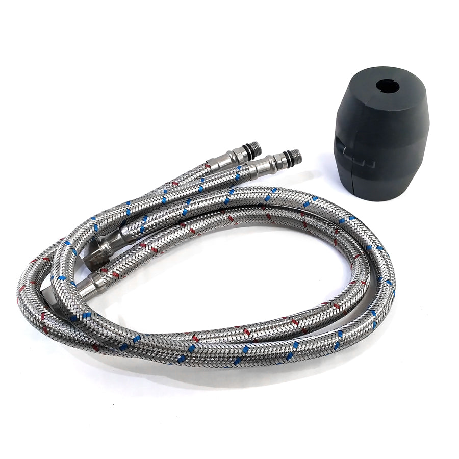 Stainless Kitchen Faucet 360 Flexible Pull Out Hose Dual Spray Chrome ...